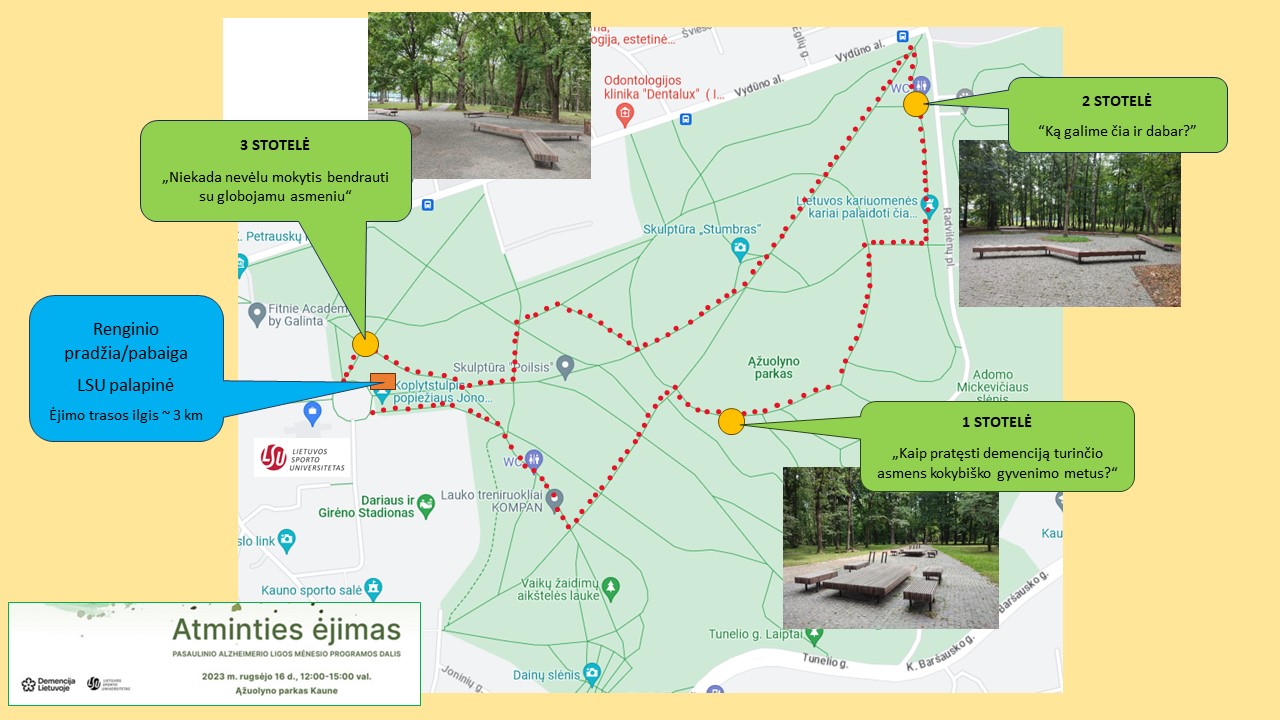 „Atminties ėjimo“ žemėlapis | Lietuvos sporto universitetas